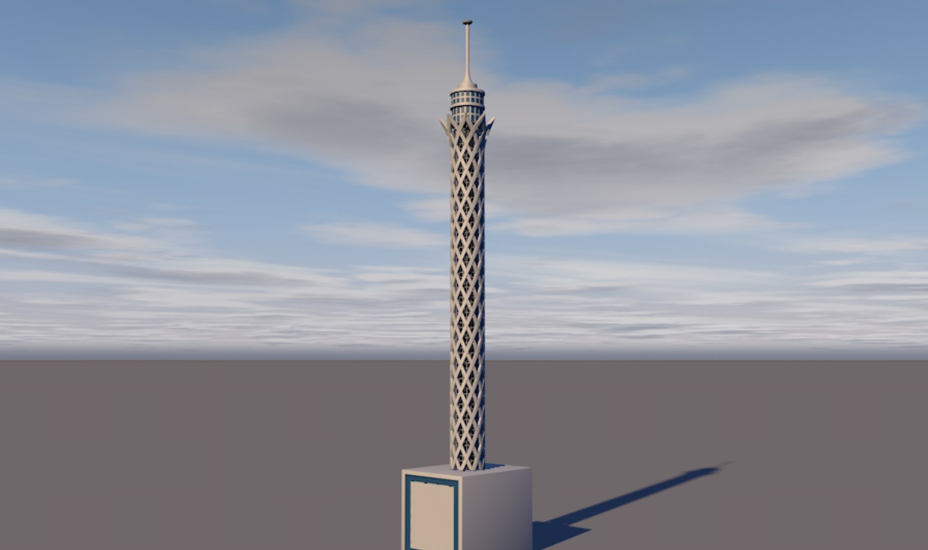 Cairo Tower 3D Model - TurboSquid 1365781