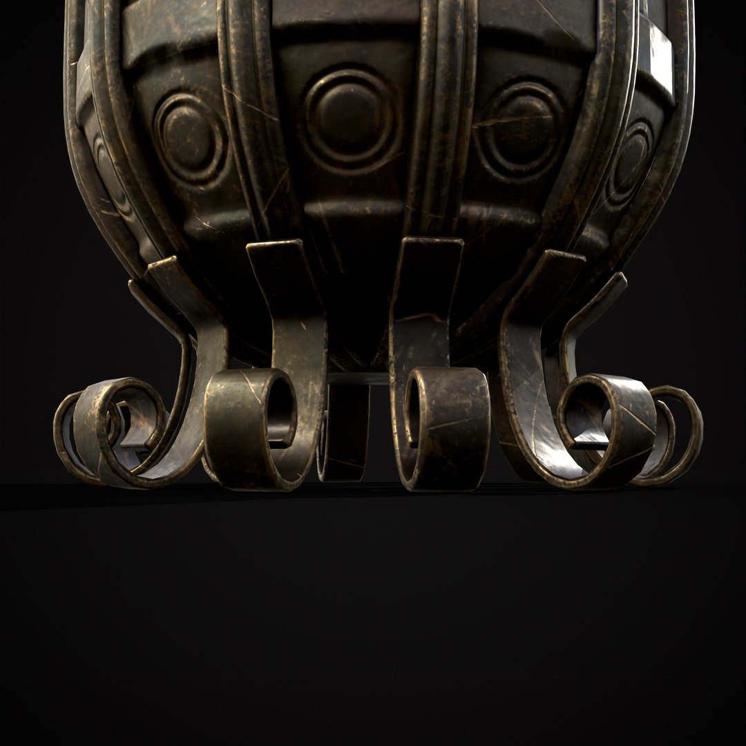 Bronze Decorative Cauldron Model - TurboSquid 2158994