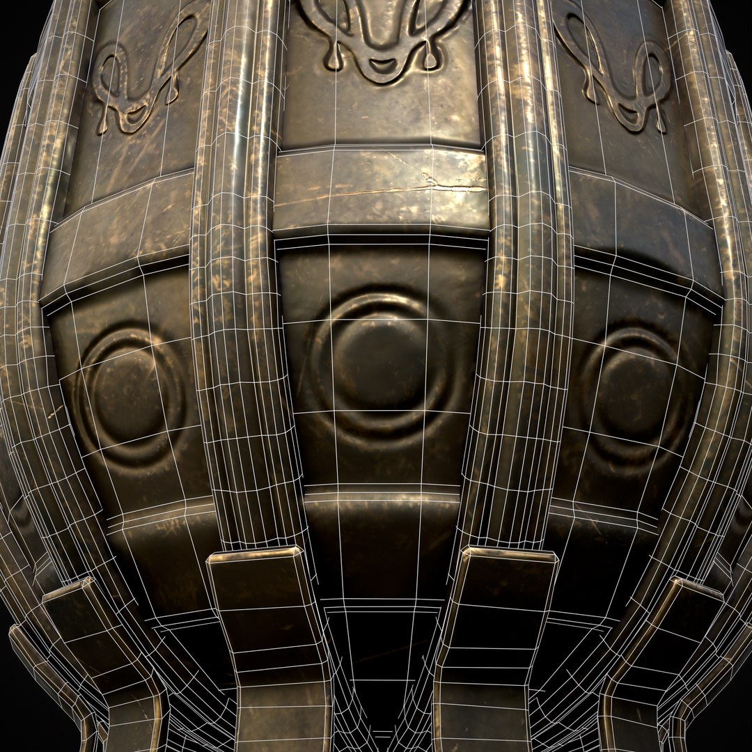 Bronze Decorative Cauldron model - TurboSquid 2158994