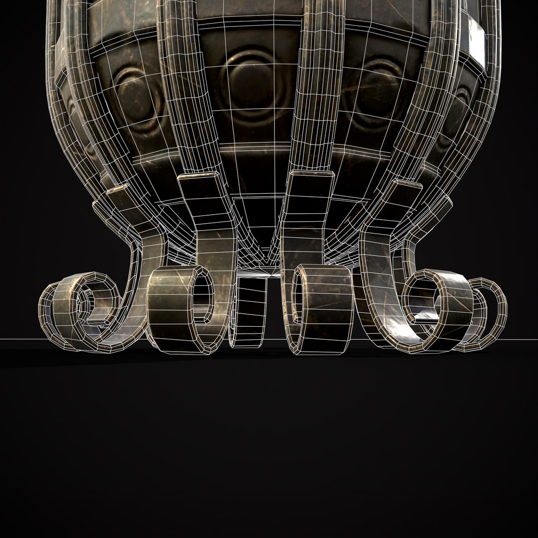 Bronze Decorative Cauldron Model - TurboSquid 2158994