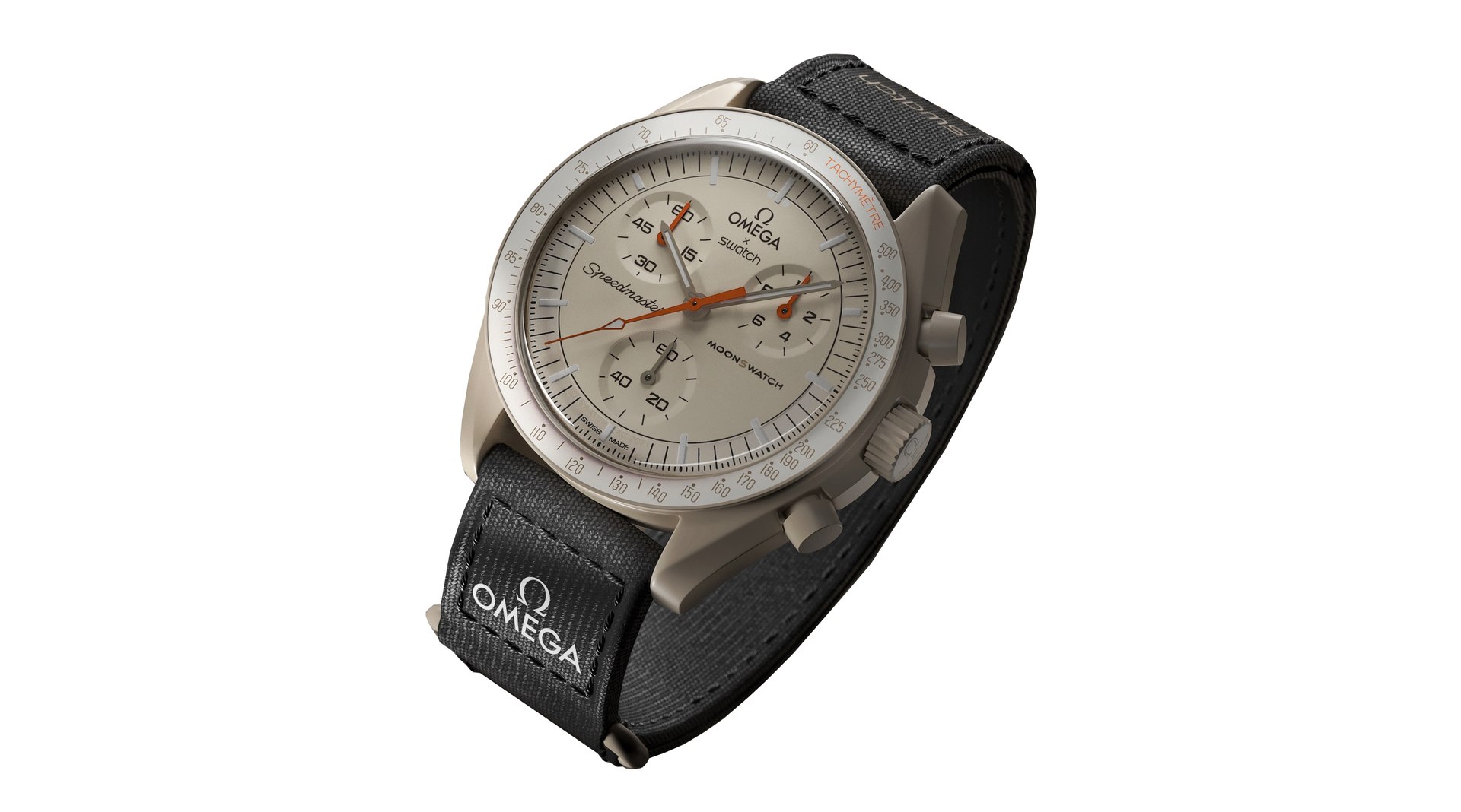 3D Model Swatch X Omega MoonSwatch Jupiter - TurboSquid 1883261