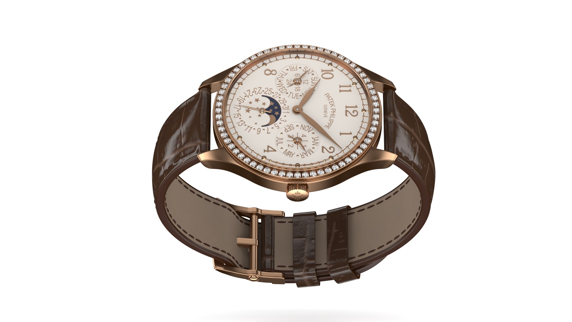 3D Patek Philippe 7140G Grand Complications Gold Model - TurboSquid 2372316