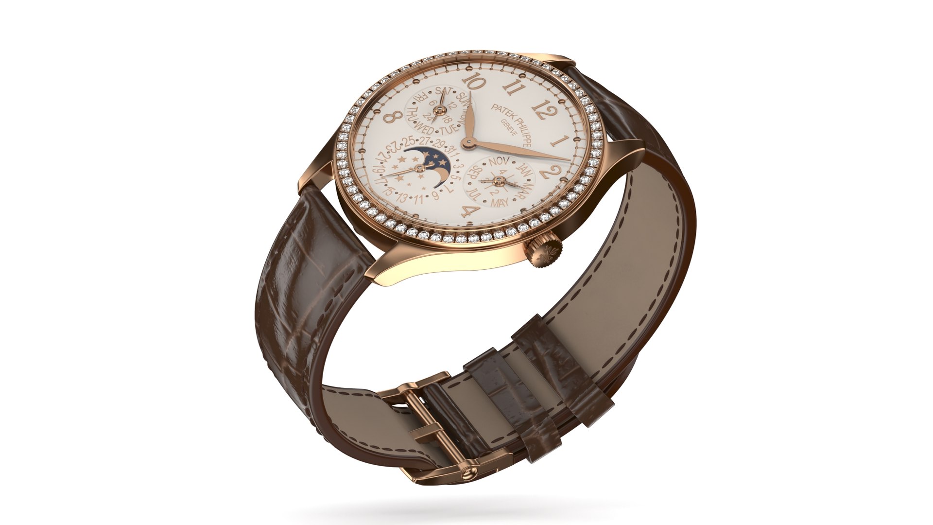 3D Patek Philippe 7140G Grand Complications Gold Model - TurboSquid 2372316