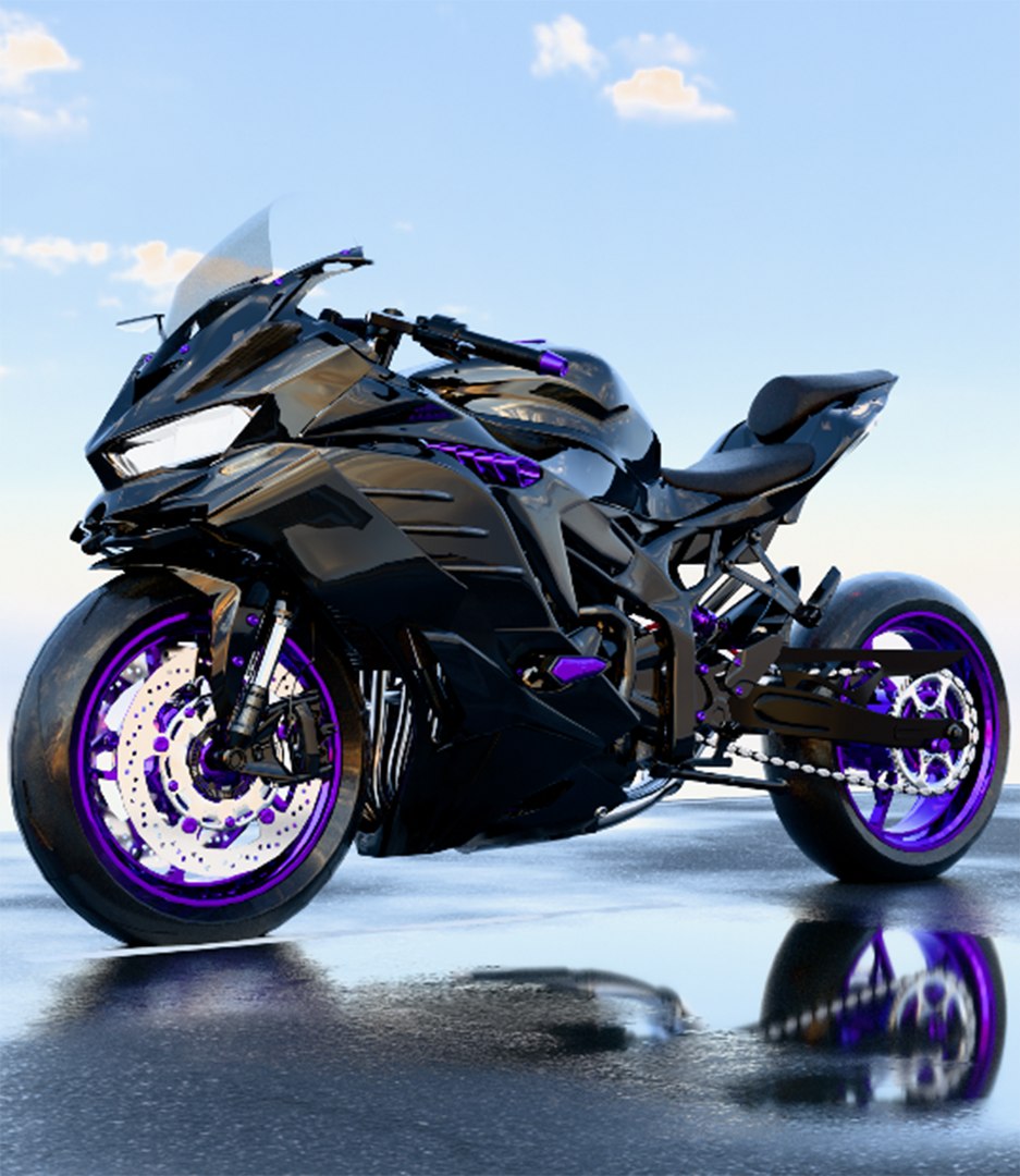 3D Model Ninja ZX - TurboSquid 2352097