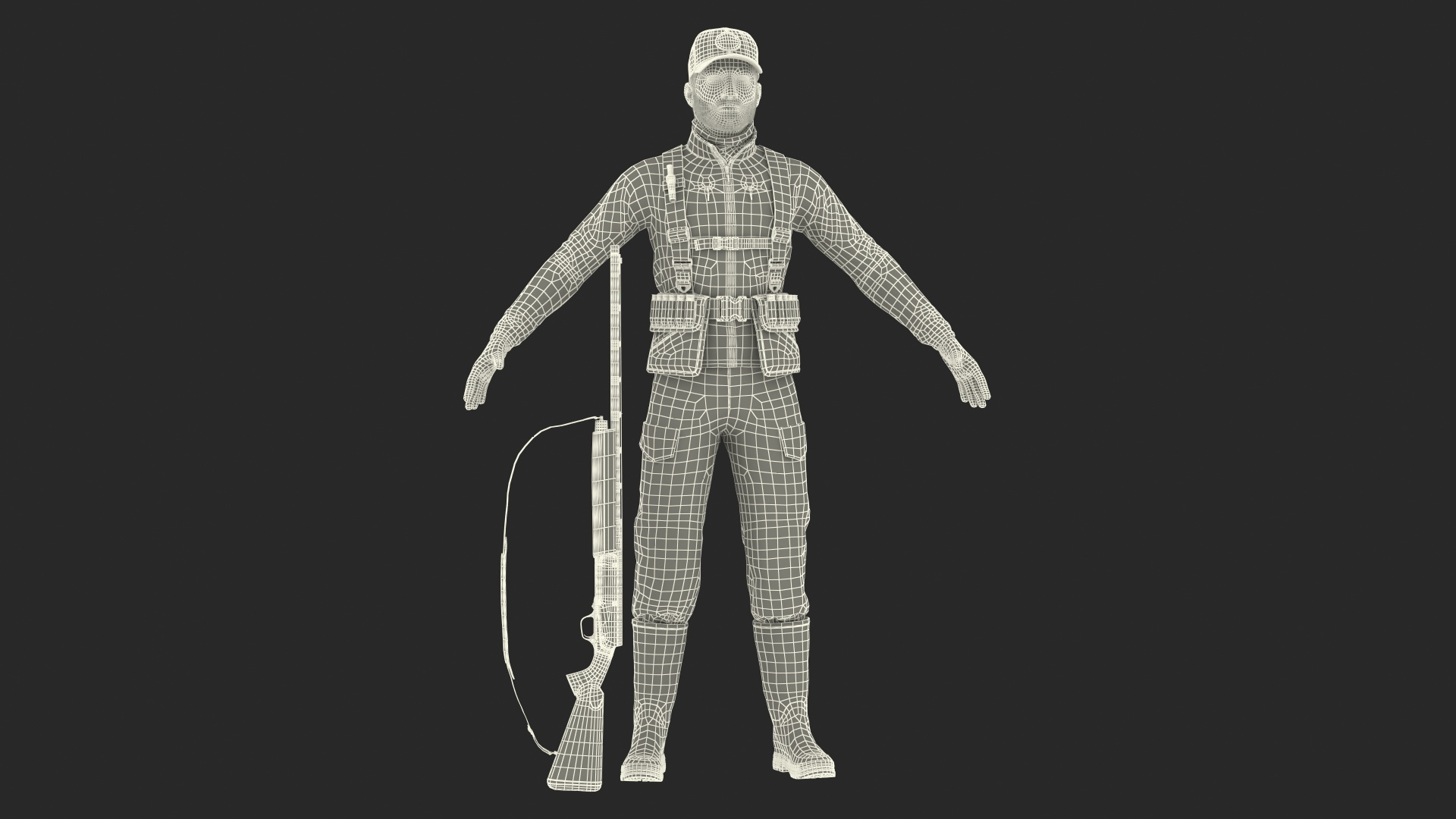 Duck Hunter With Gun A-pose In Forest Camo Fur 3D Model - TurboSquid ...