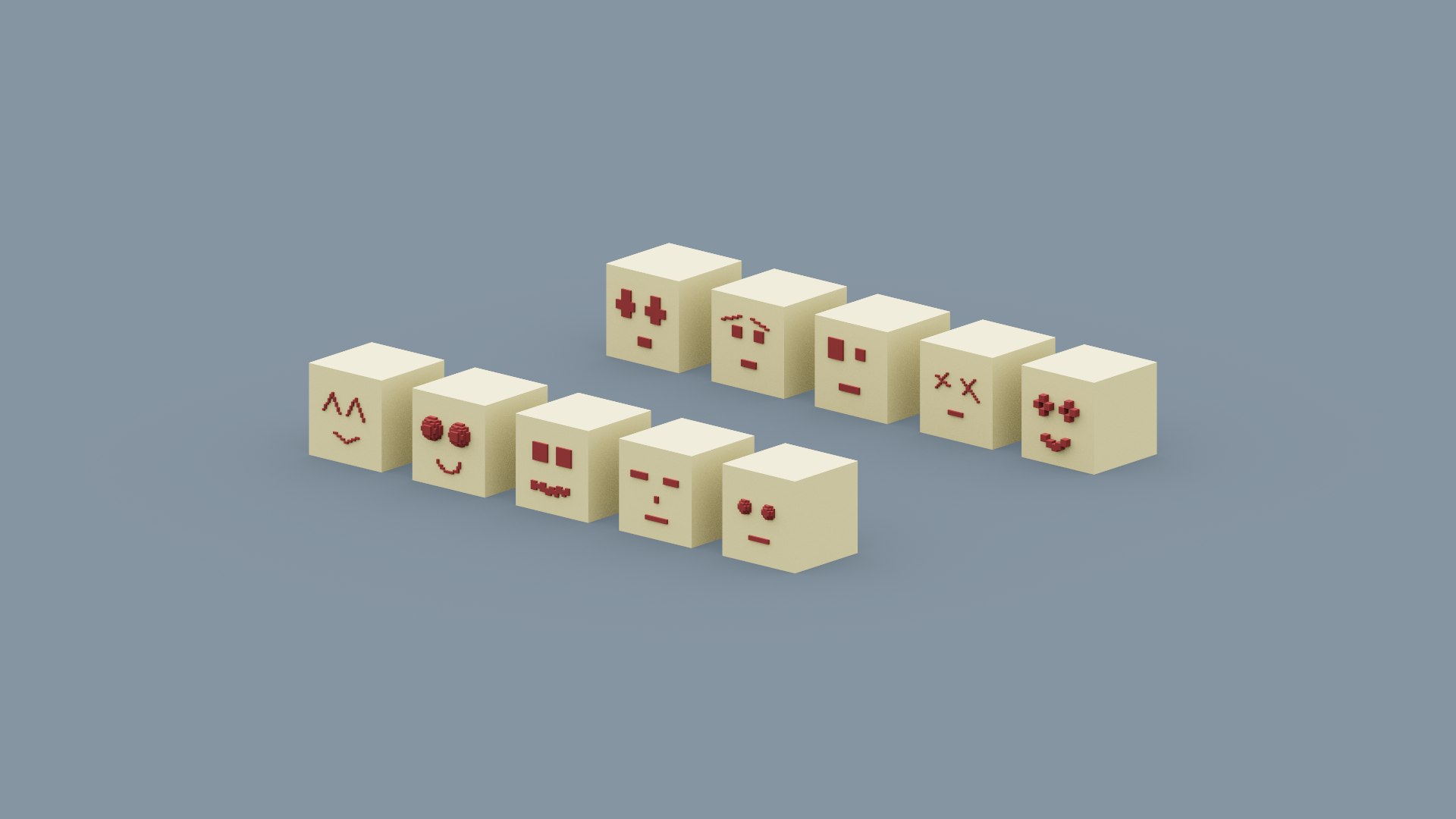 3D Model Voxel Nft Head Collection - TurboSquid 1846295