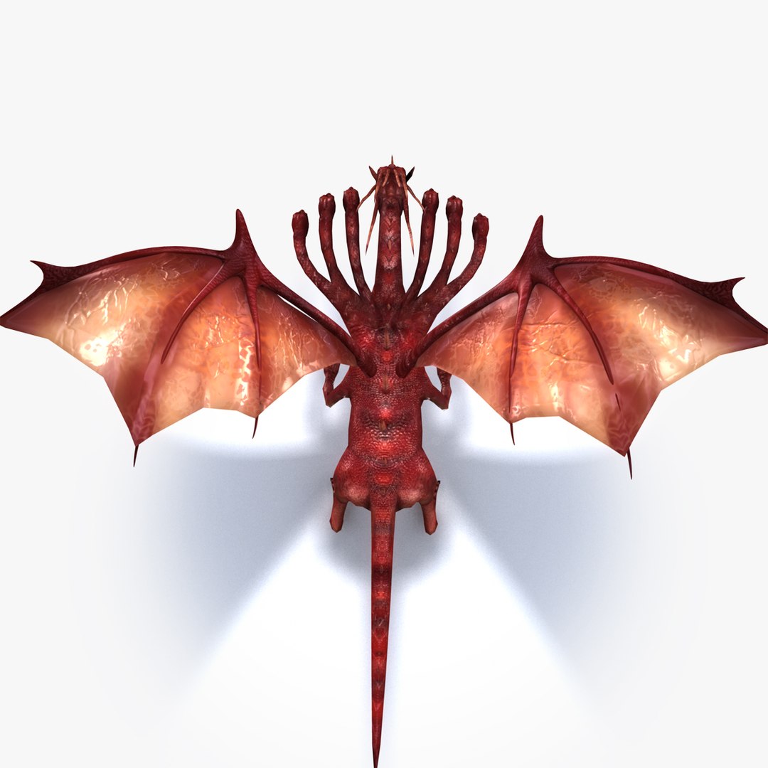 3d Obj Seven Headed Dragon