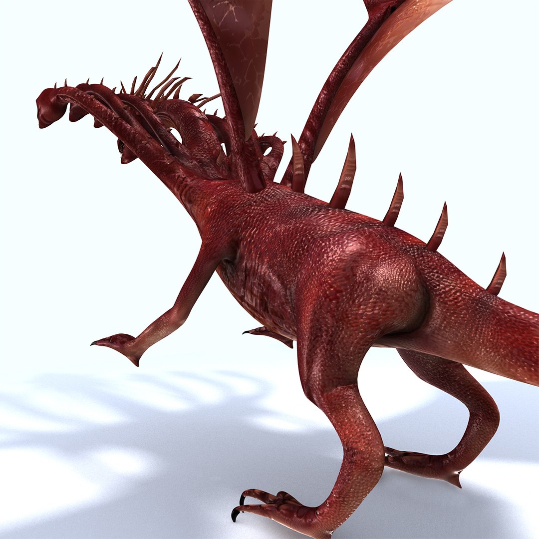 3d Obj Seven Headed Dragon