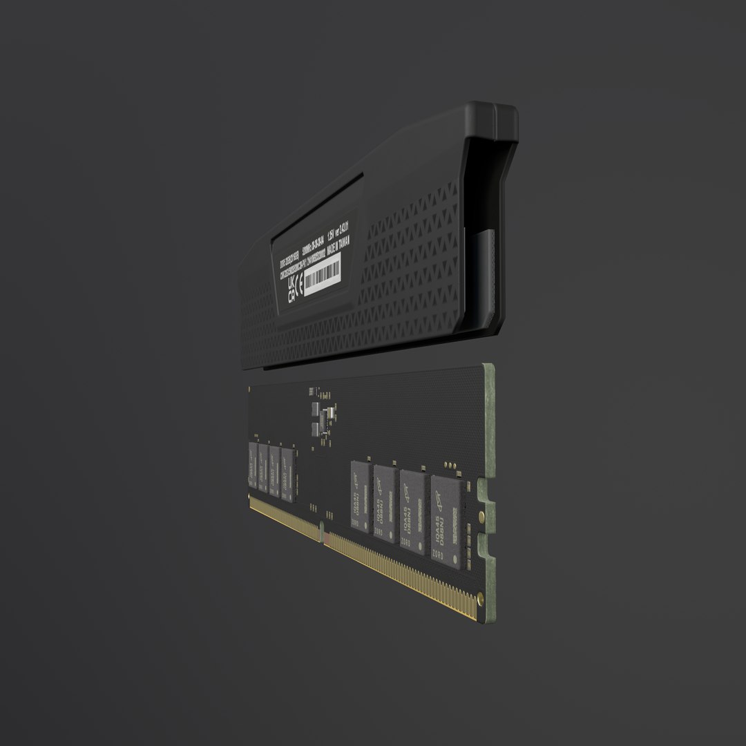 Corsair Vengeance DDR5 RAM 3D Model - TurboSquid 2092209