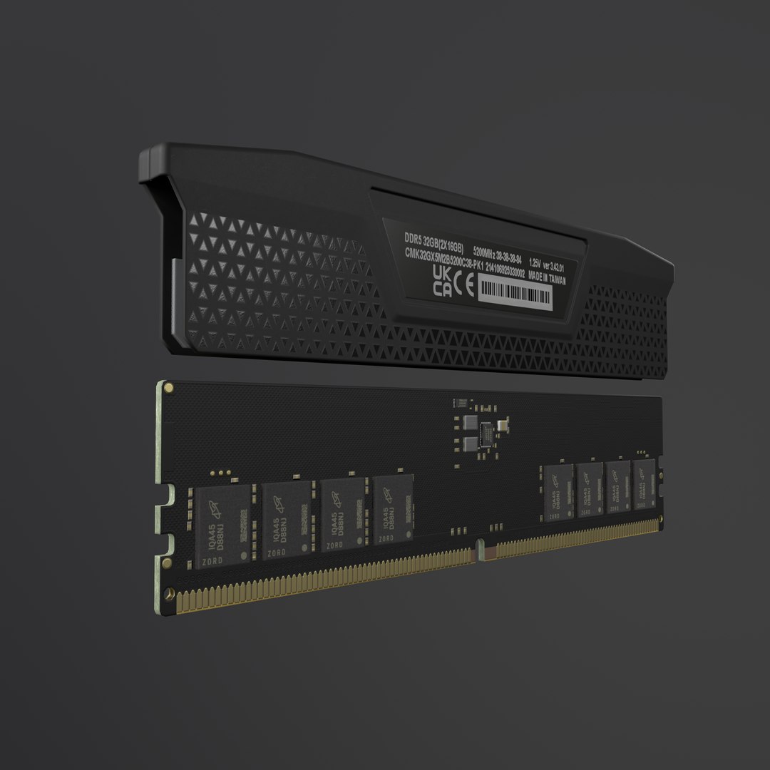 Corsair Vengeance DDR5 RAM 3D Model - TurboSquid 2092209