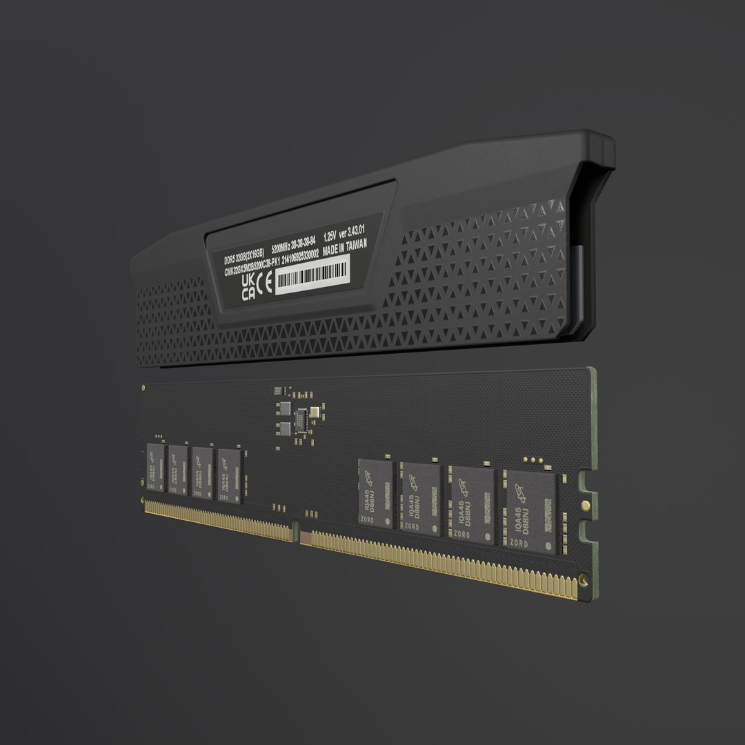 Corsair Vengeance DDR5 RAM 3D Model - TurboSquid 2092209