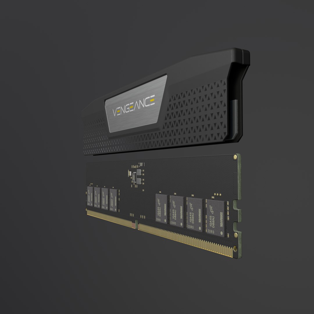 Corsair Vengeance DDR5 RAM 3D Model - TurboSquid 2092209