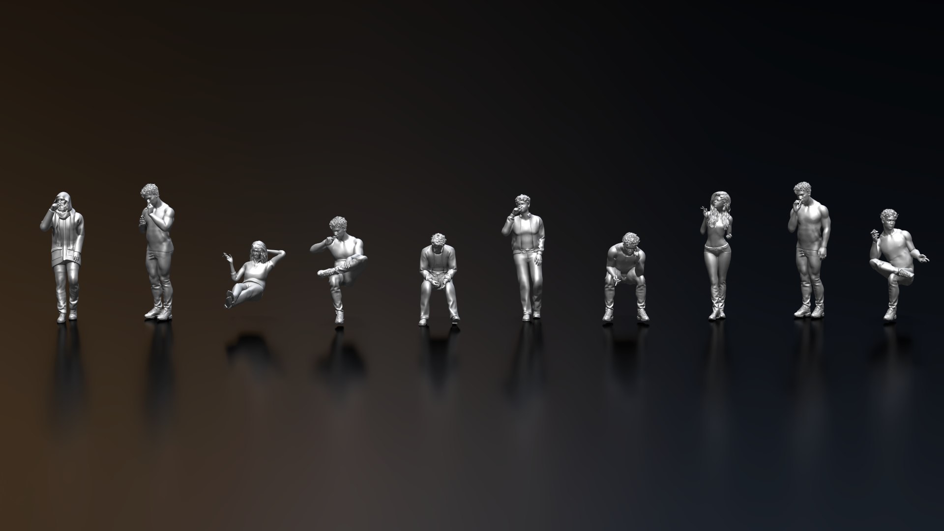HD People 38 Smoking 3D Model - TurboSquid 2388835