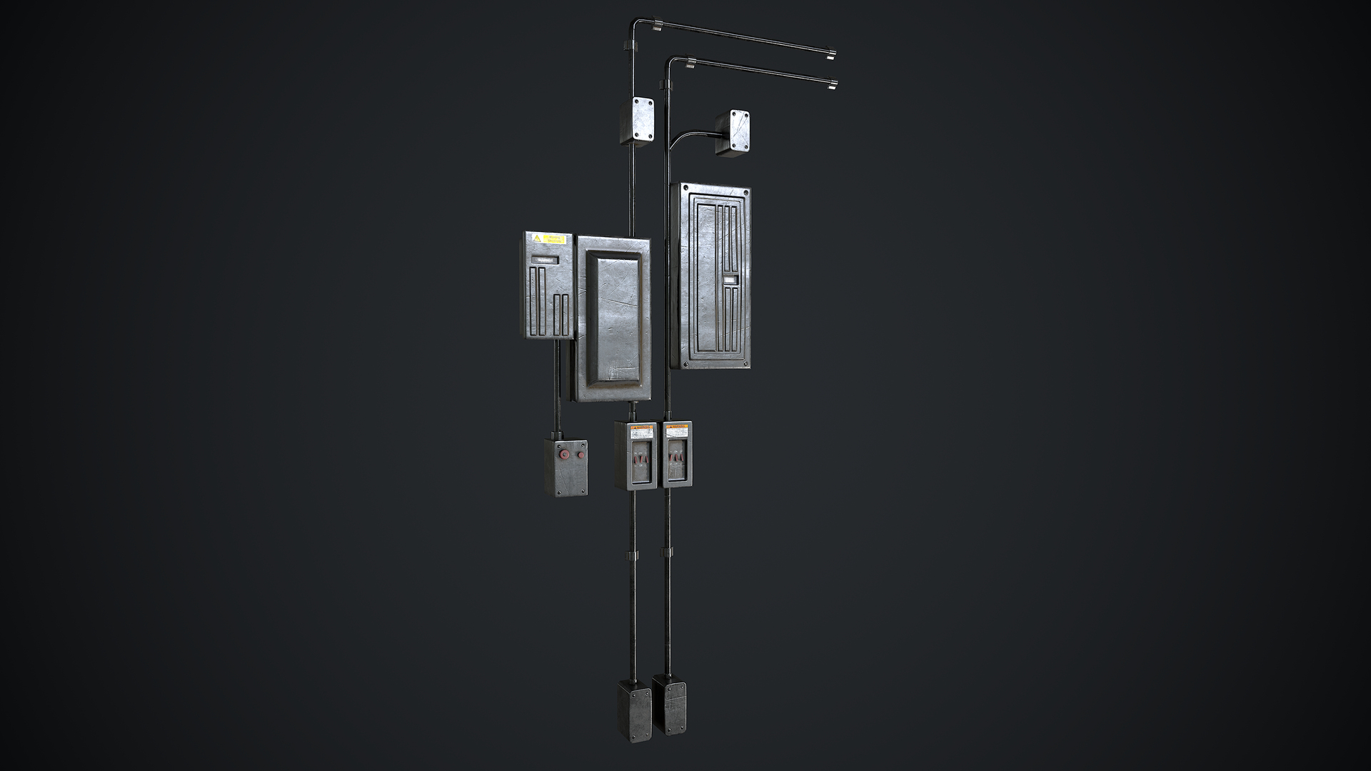 Electric panel box 3D - TurboSquid 1675147
