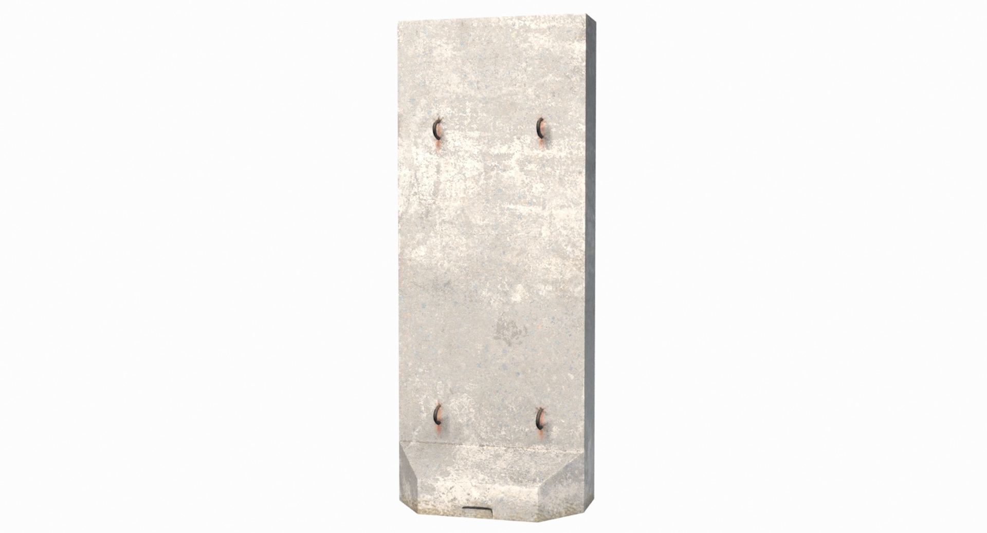 barricade concrete 3d model