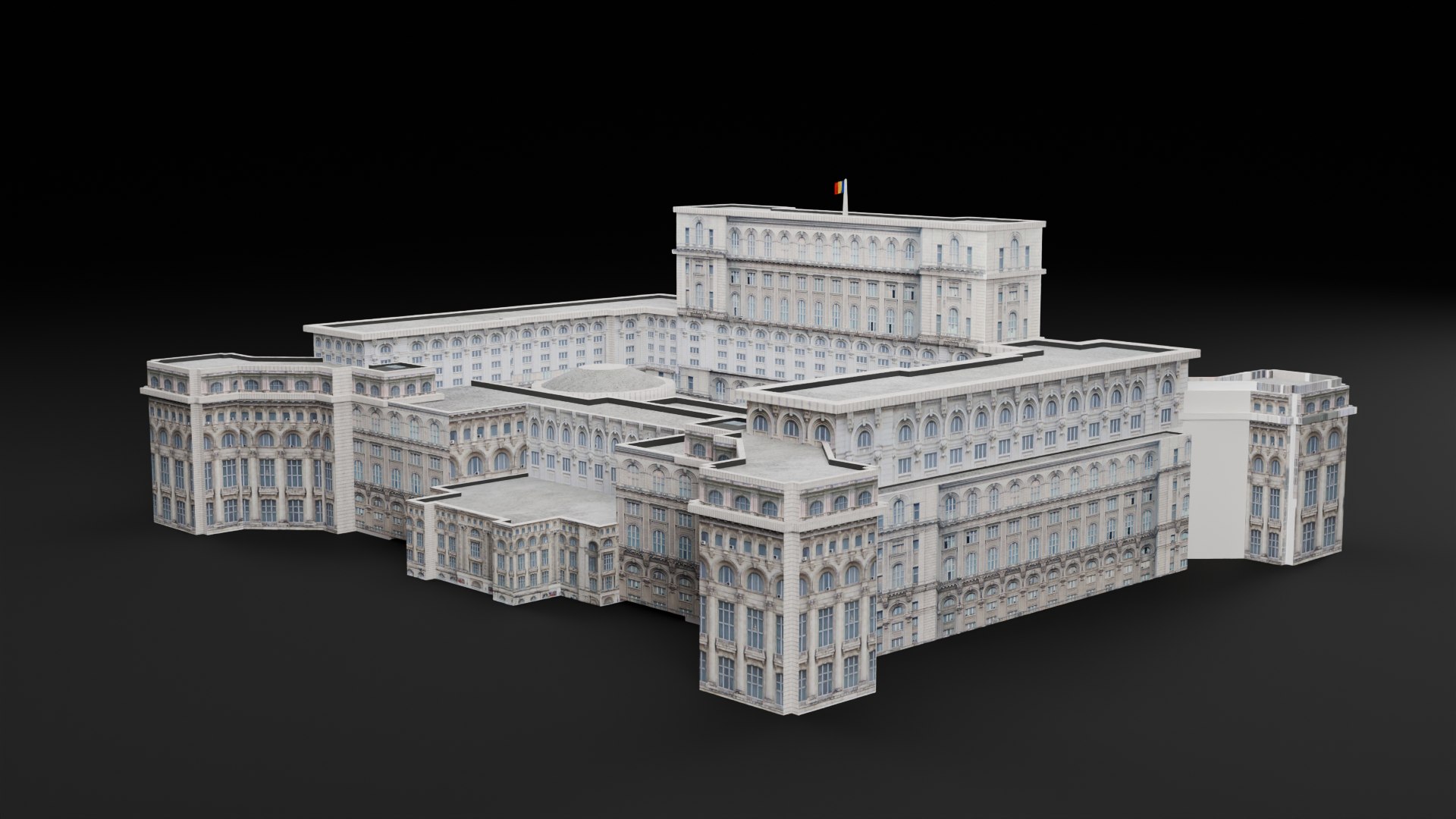 3D Low Poly Palace Of The Parliament Model - TurboSquid 2343754