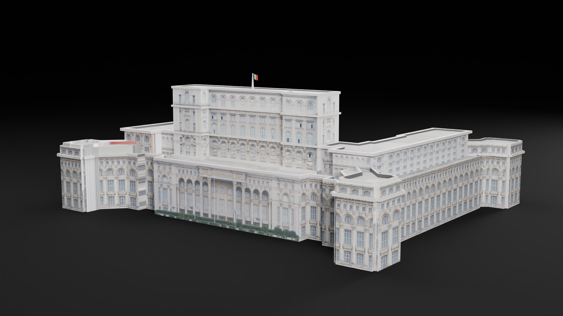 3D Low Poly Palace Of The Parliament Model - TurboSquid 2343754