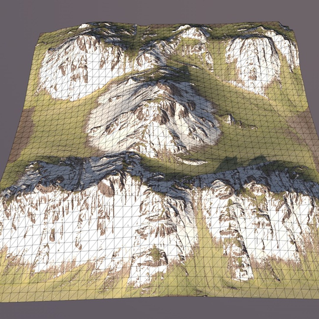3d Model Mountain Maps Terrain