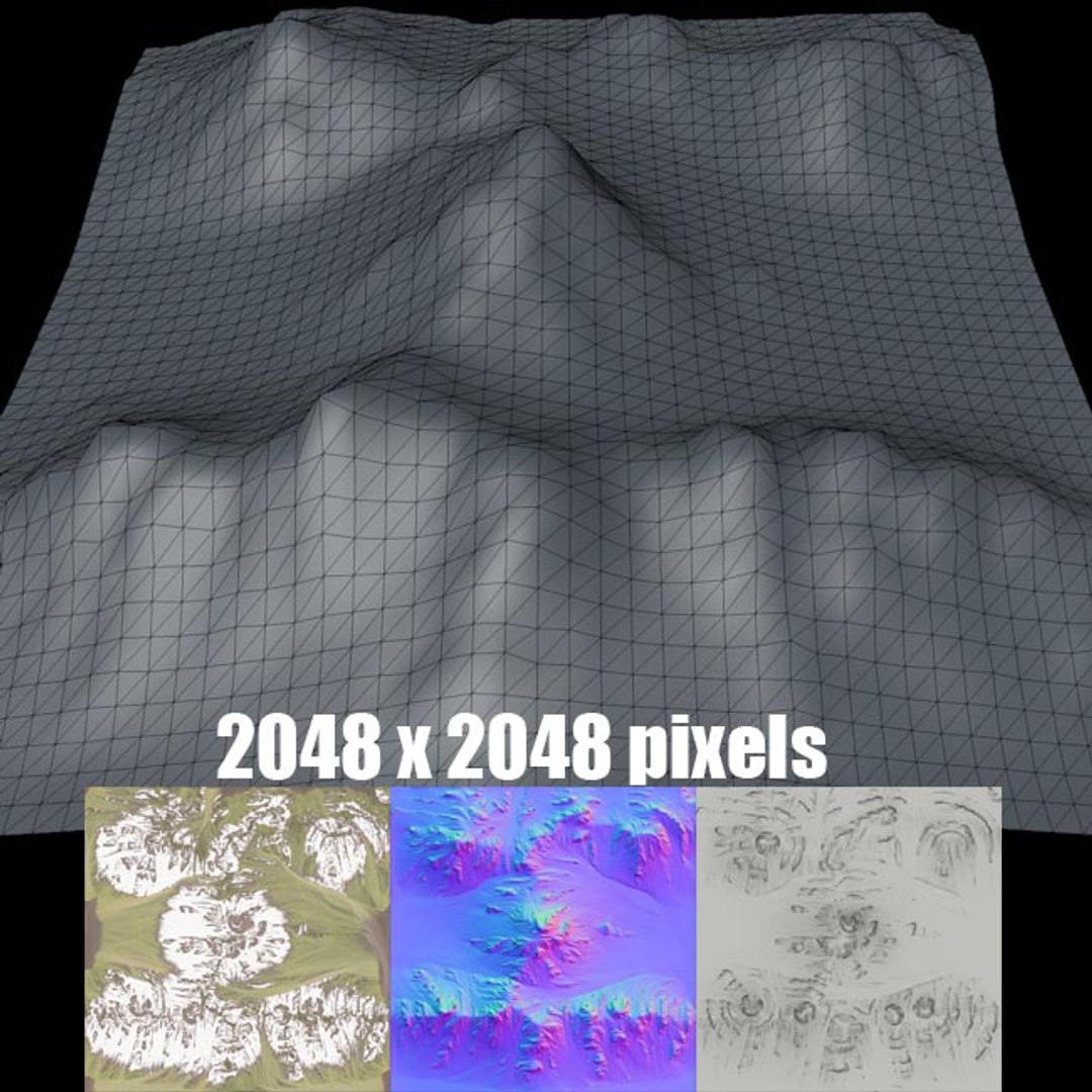 3d Model Mountain Maps Terrain