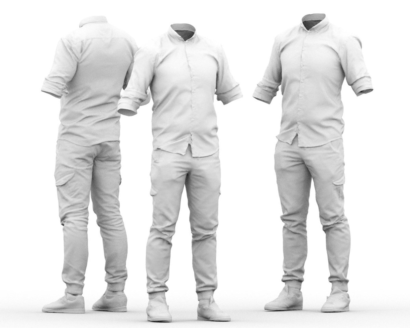 3D male clothing outfit model - TurboSquid 1329698