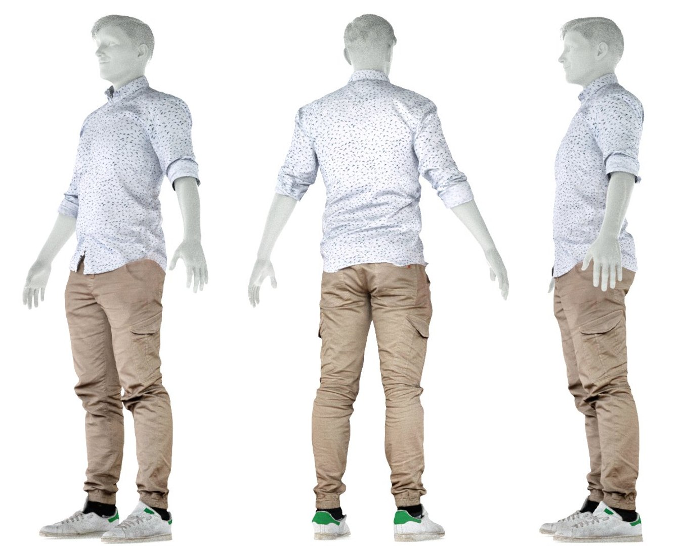 3D male clothing outfit model - TurboSquid 1329698