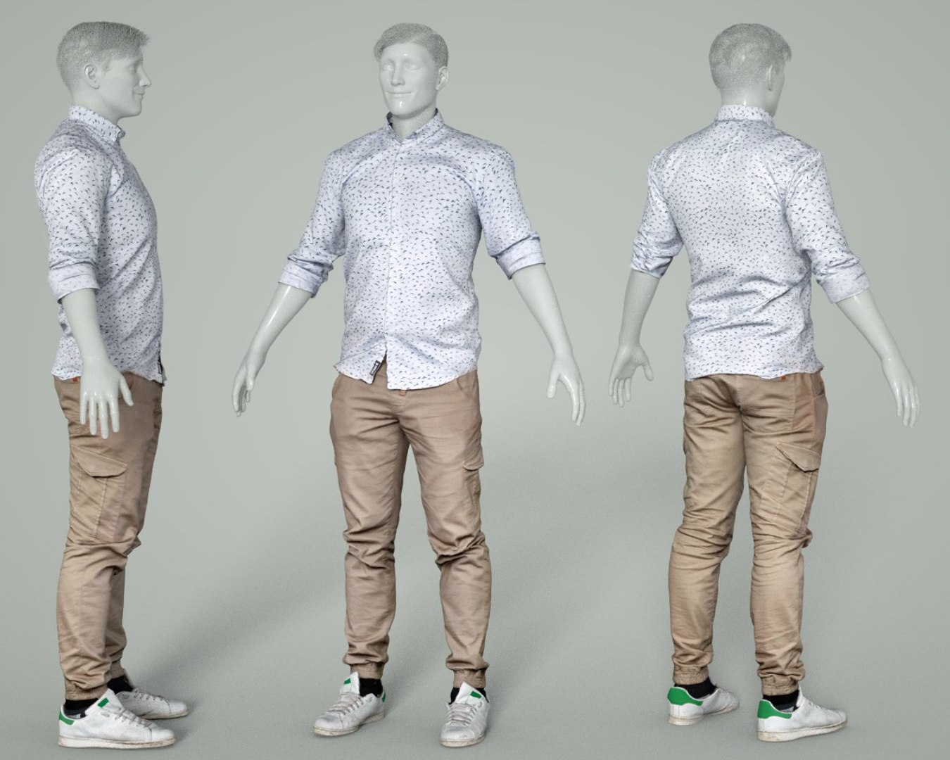 3D male clothing outfit model - TurboSquid 1329698