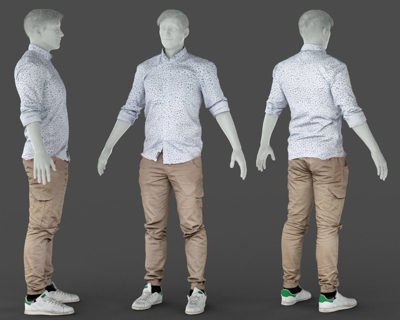 3D male clothing outfit model - TurboSquid 1329698