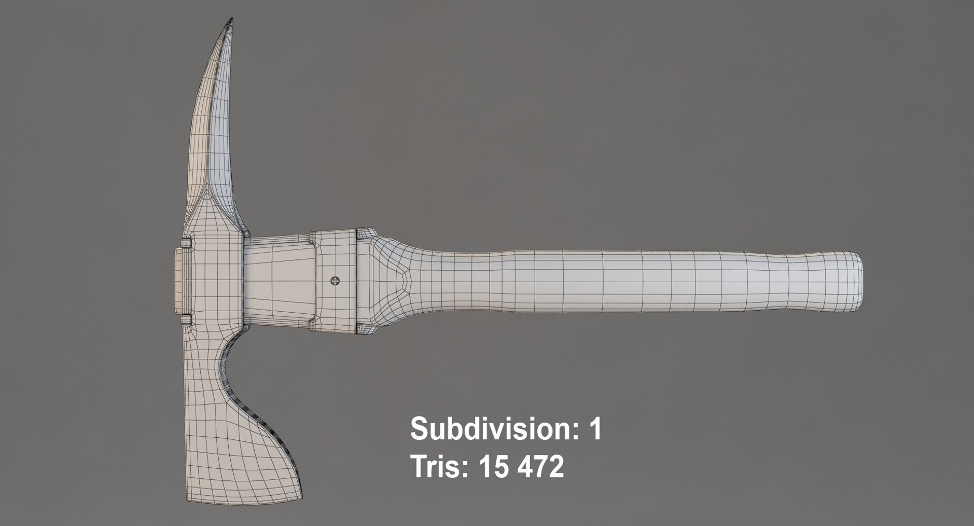 3d Model Military Pickaxe