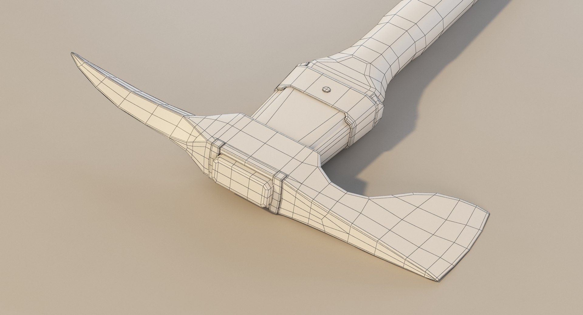 3d Model Military Pickaxe
