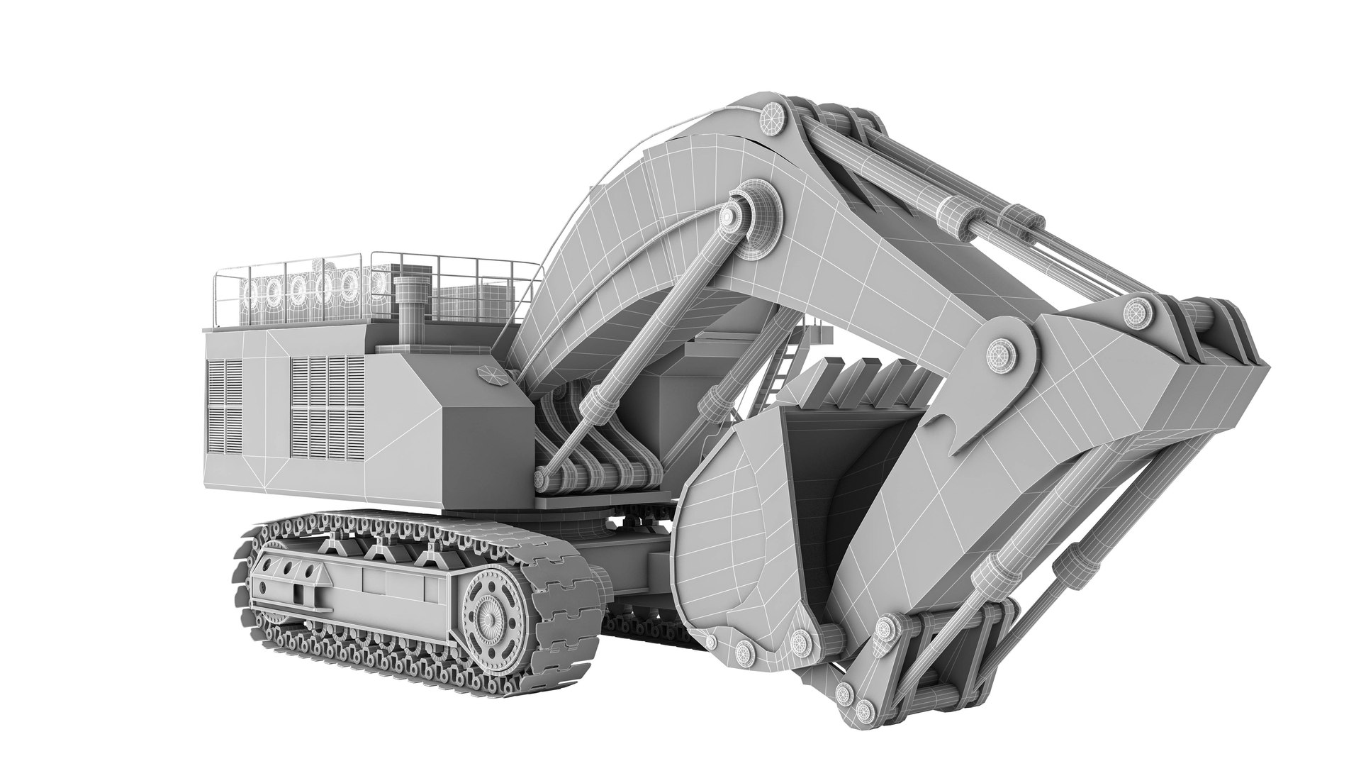 Hydraulic Excavator 3D Model - TurboSquid 2224407