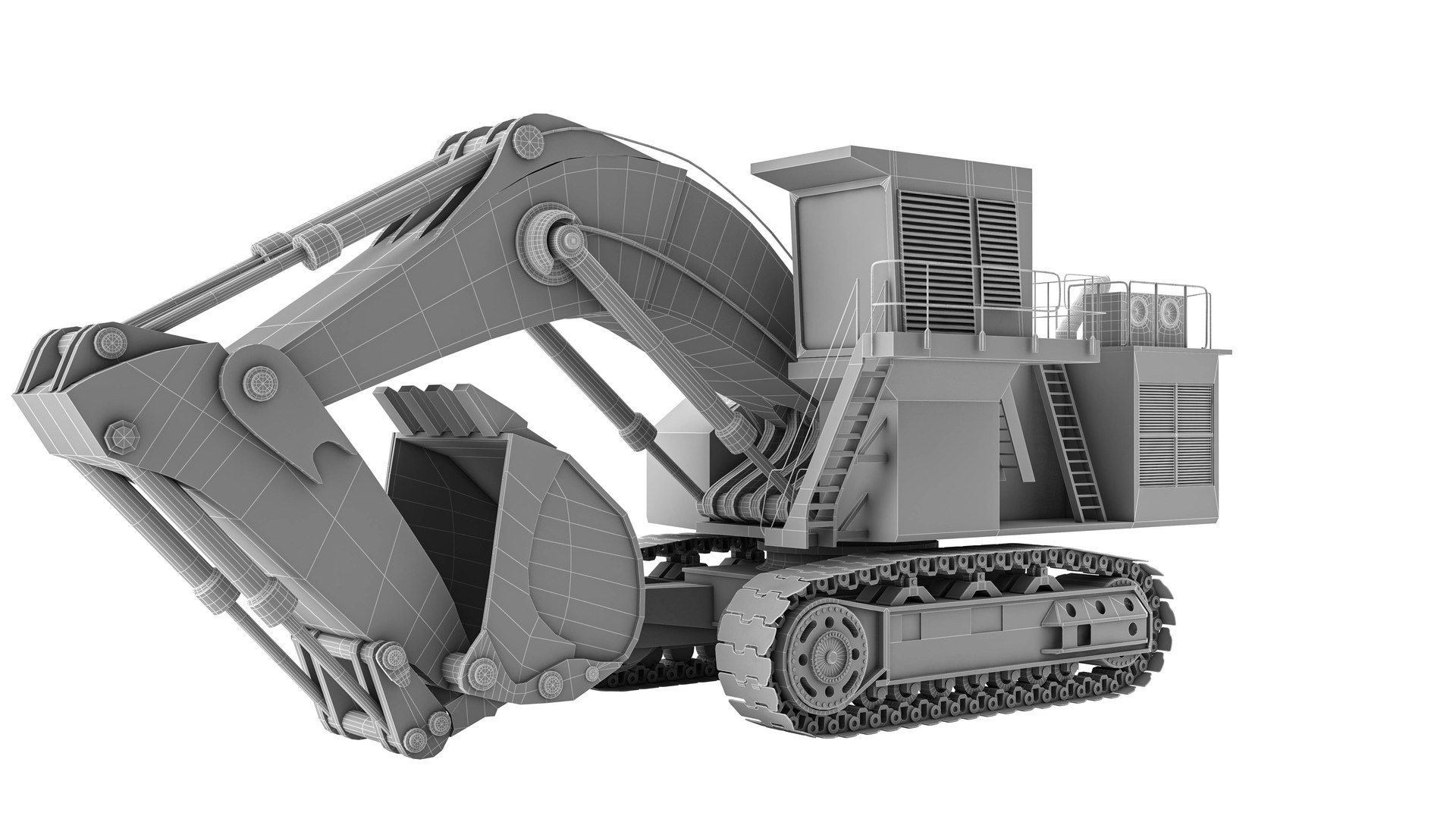 Hydraulic Excavator 3D Model - TurboSquid 2224407