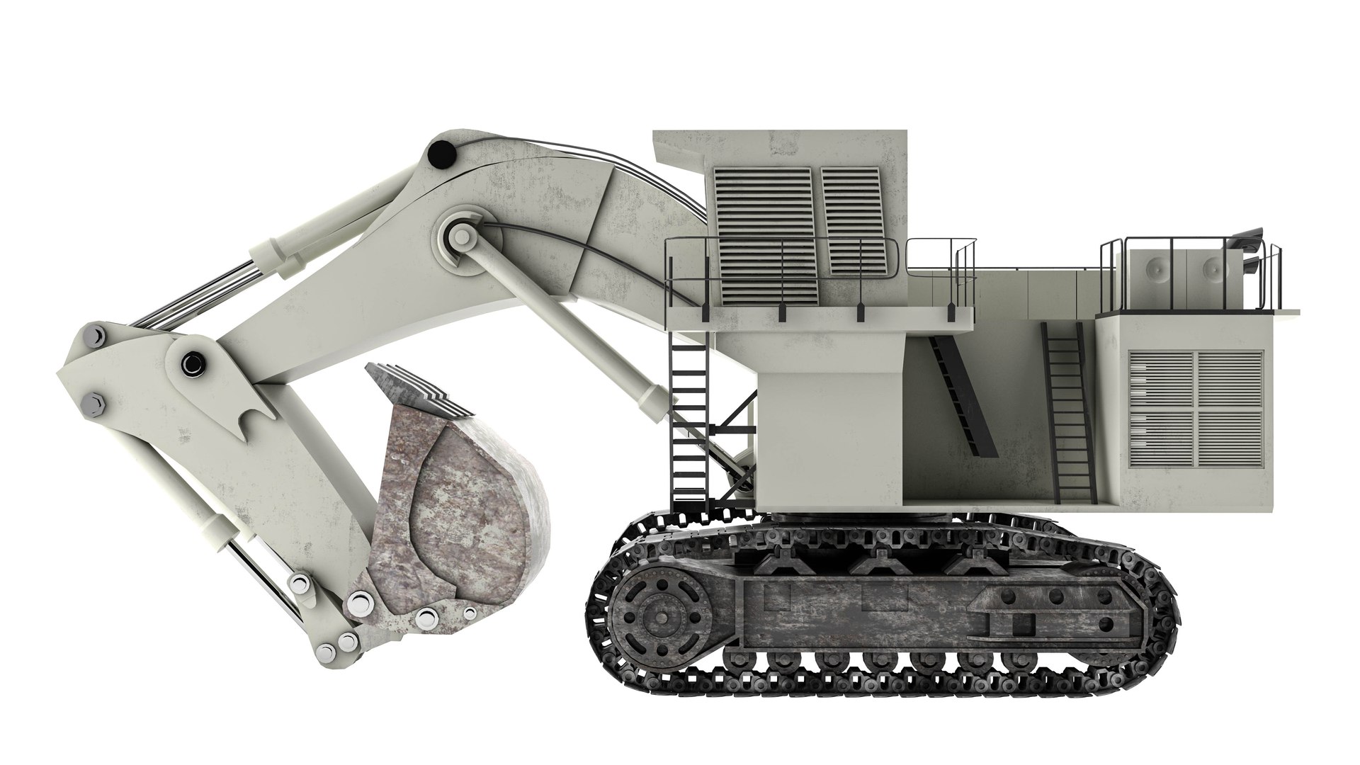 Hydraulic Excavator 3D Model - TurboSquid 2224407