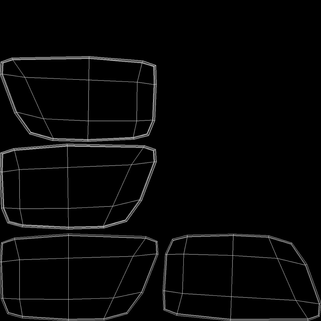 3D Rectangular Anti UV Glasses Model - TurboSquid 2146921