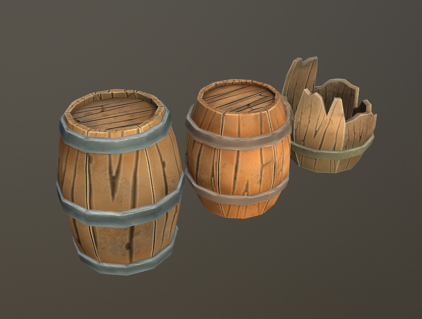 3D Stylized Wood Props Pack Model - TurboSquid 1498171