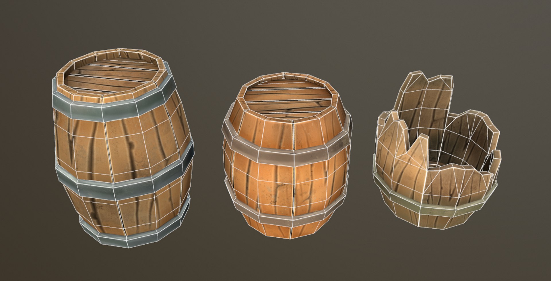 3D Stylized Wood Props Pack Model - TurboSquid 1498171