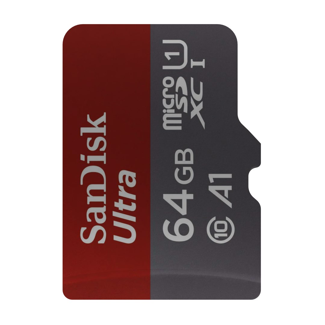 Microsd Card 3D Model - TurboSquid 1487554