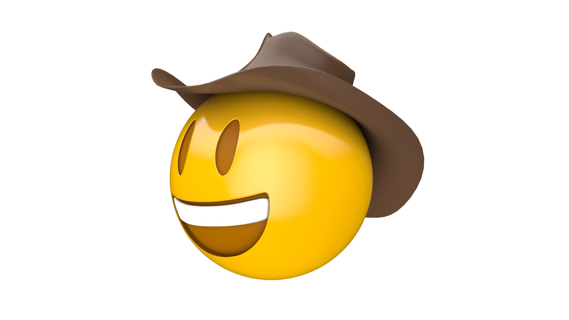 3D Apple Cowboy Hat Face Model - TurboSquid 1754622