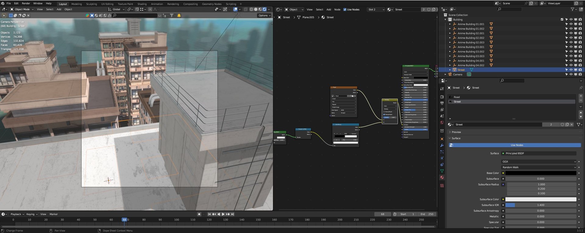 Anime Building 3D Model - TurboSquid 2066702