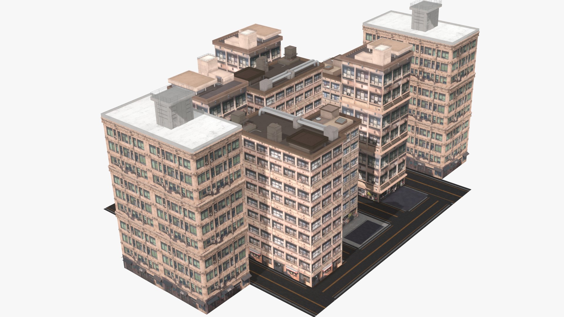Anime Building 3D Model - TurboSquid 2066702