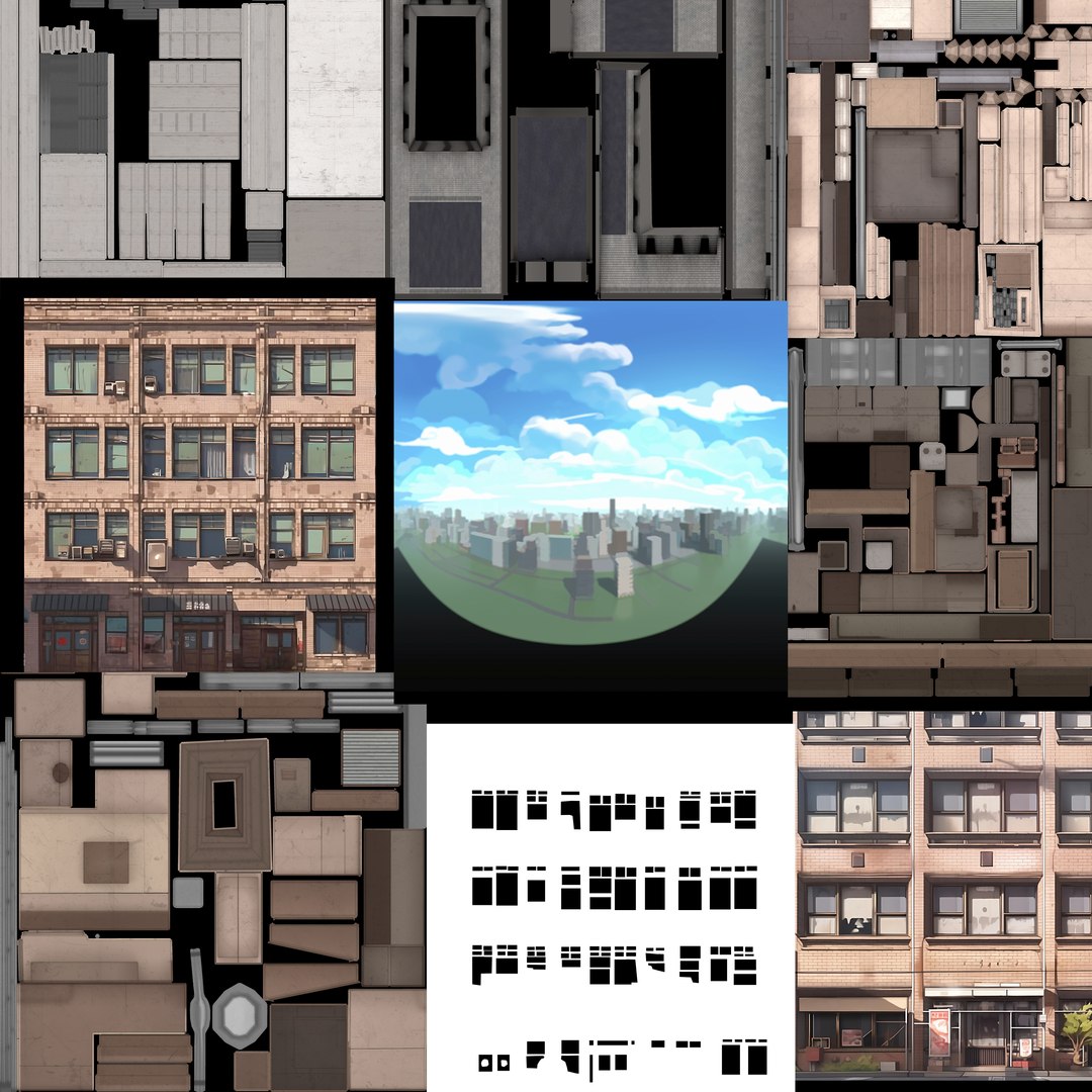 Anime Building 3D Model - TurboSquid 2066702