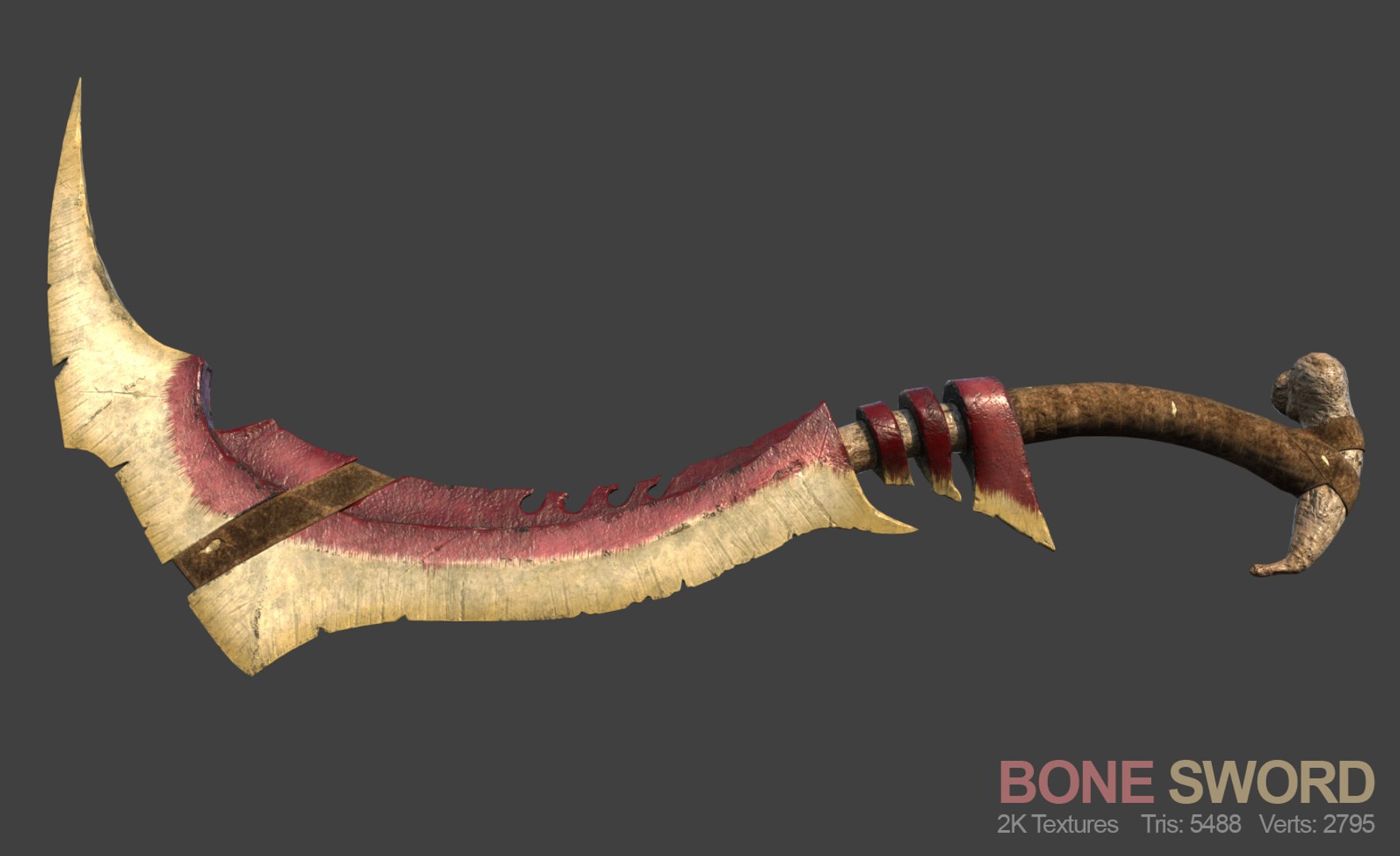 Bone Sword 3D Model - TurboSquid 1171366