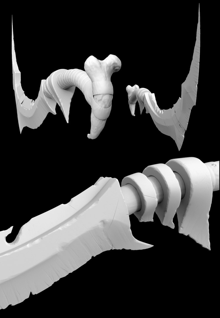 Bone Sword 3D Model - TurboSquid 1171366