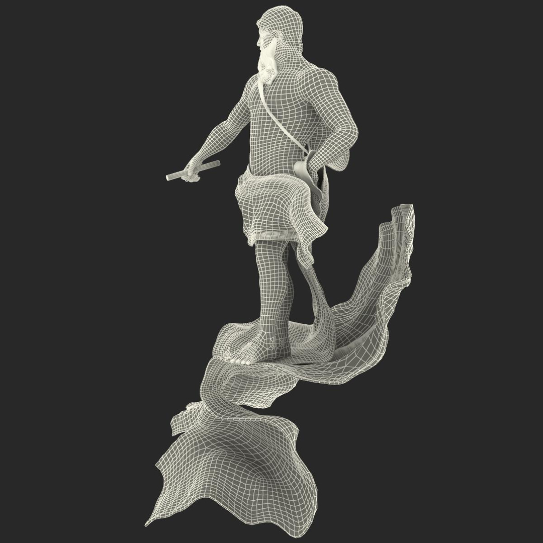 3d model oceanus statue