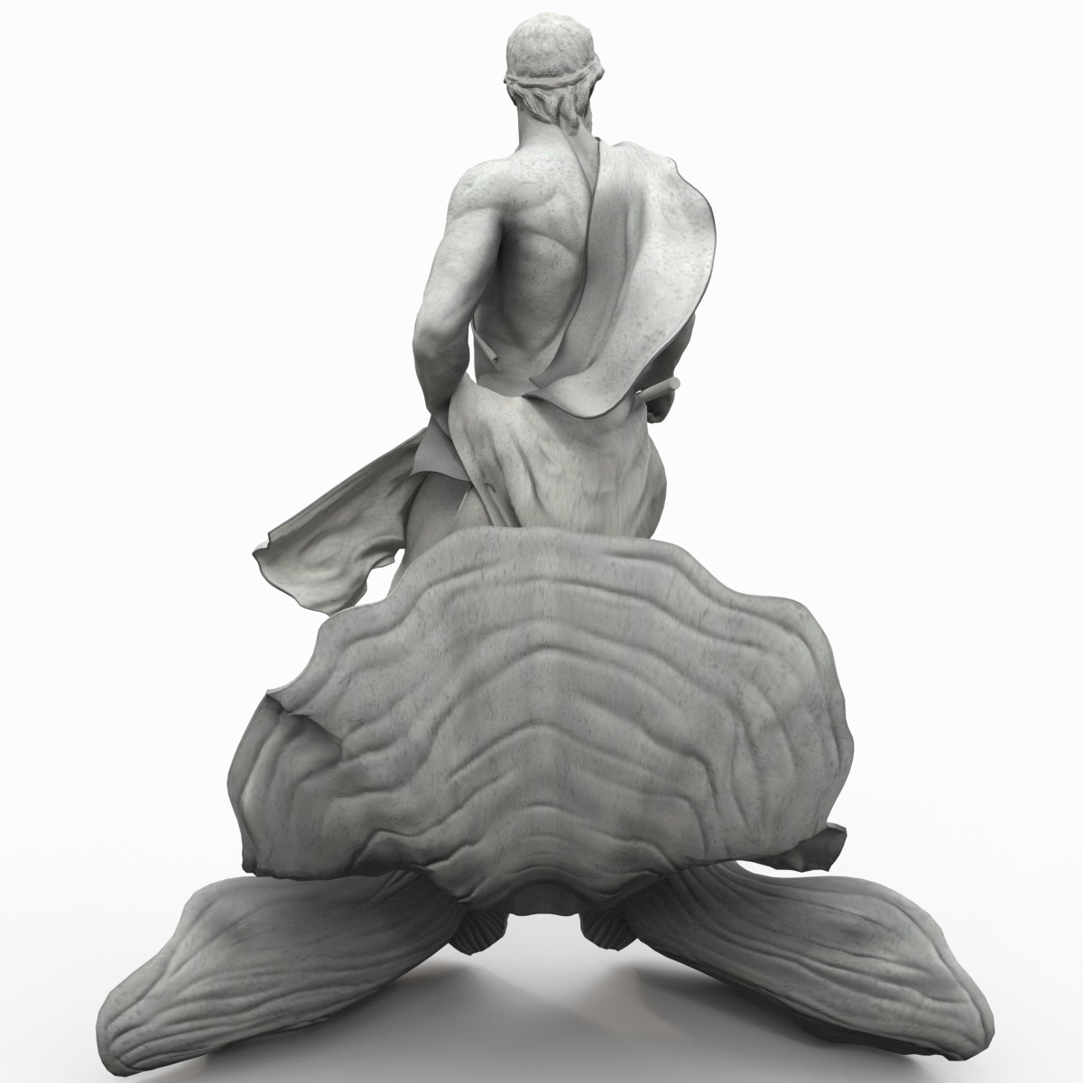 3d model oceanus statue