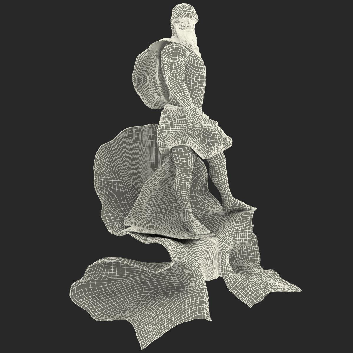 3d model oceanus statue