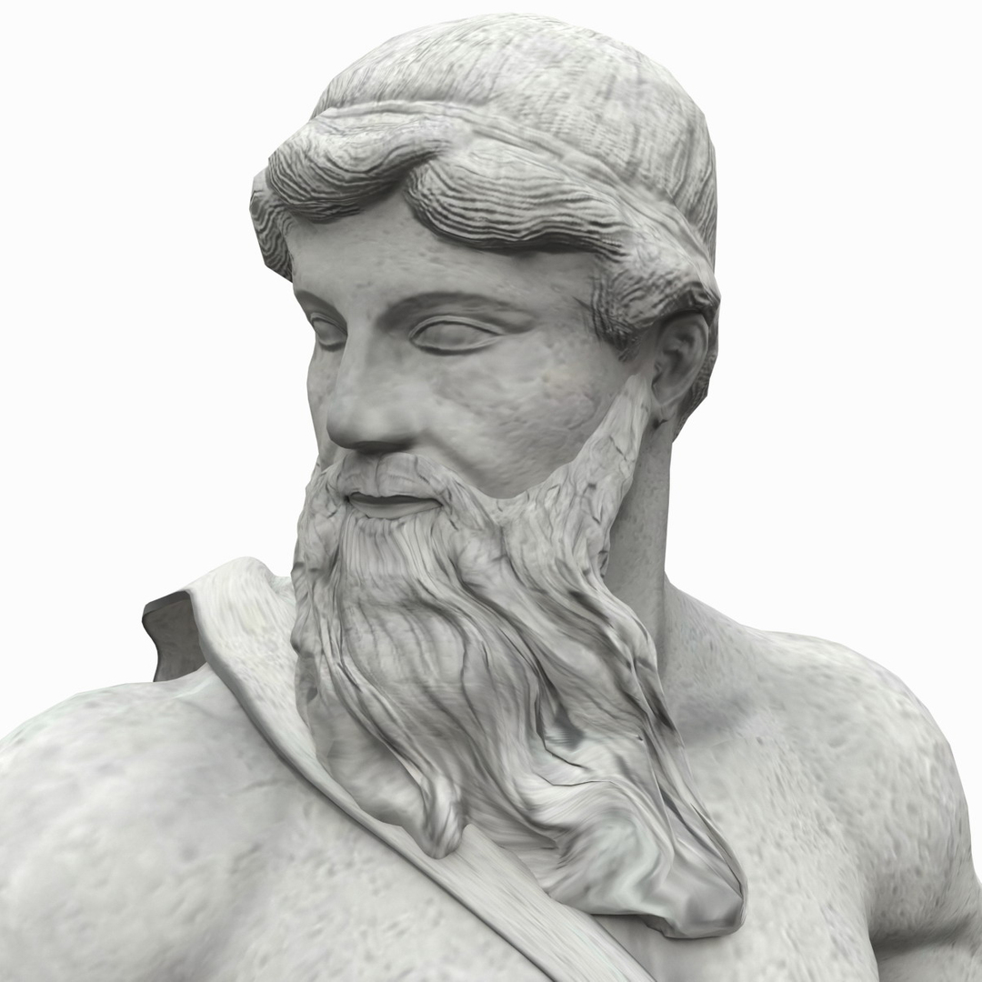 3d model oceanus statue