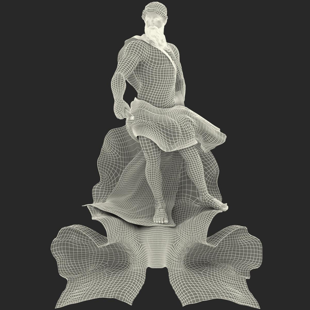 3d model oceanus statue