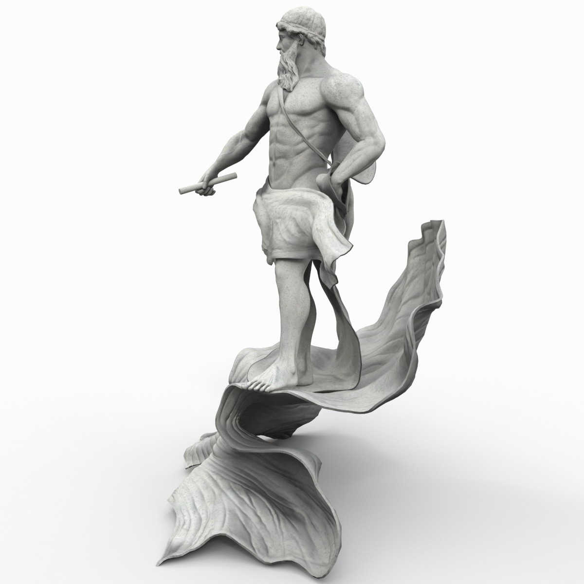 3d model oceanus statue
