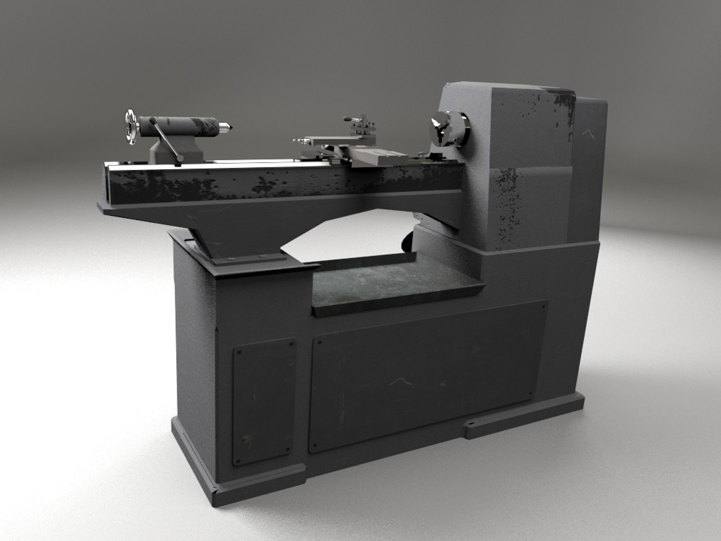 Blender Lathe Machine