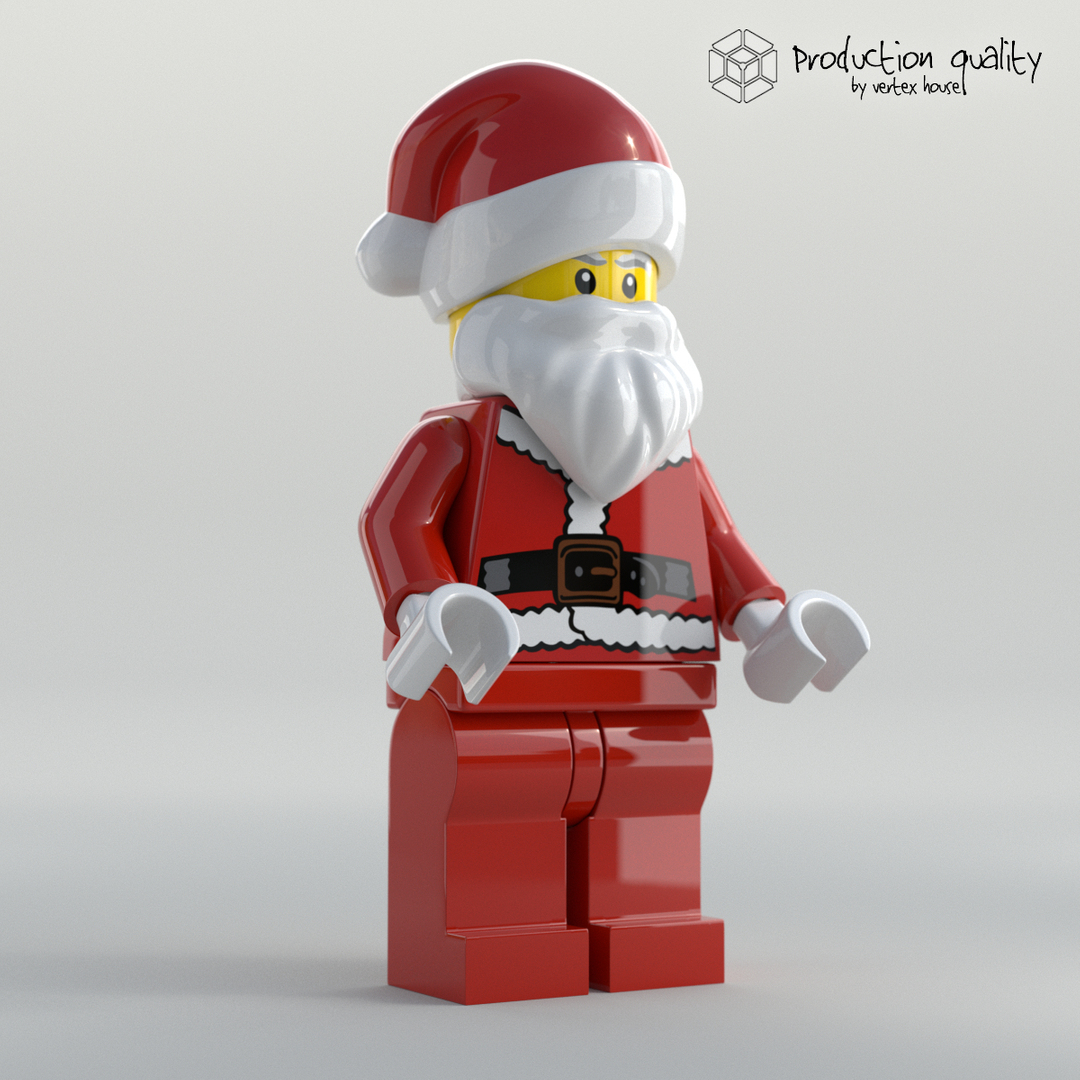 Lego santa figure model - TurboSquid 1225105